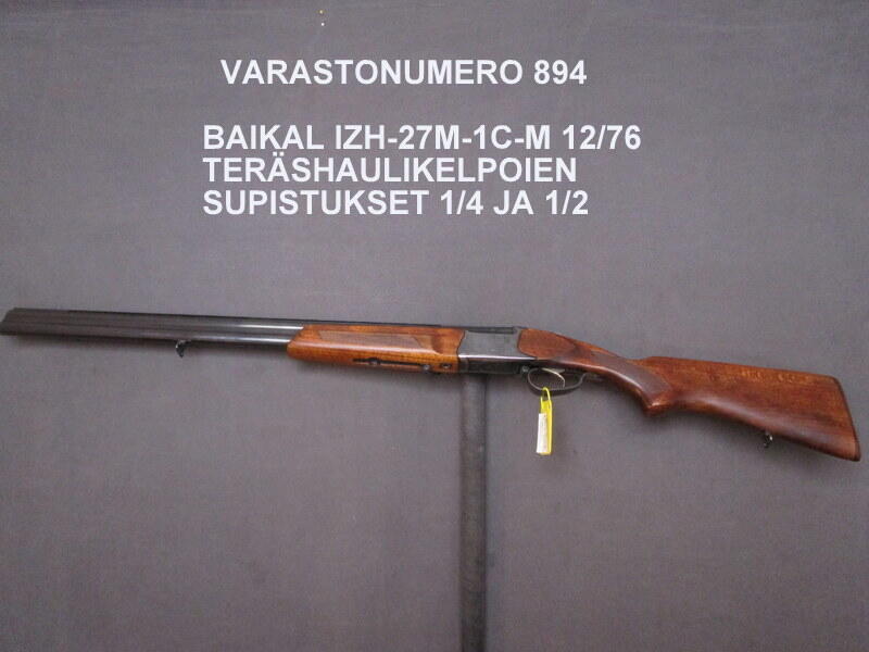 BAIKAL IZH-27M-1C-M 12/76 TERÄSHAULIKELPOINEN Myydään Luvanvaraiset aseet | Haulikot | 12/76 in ...